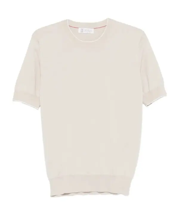 Brunello Cucinelli Short-sleeve Ribbed Jumper