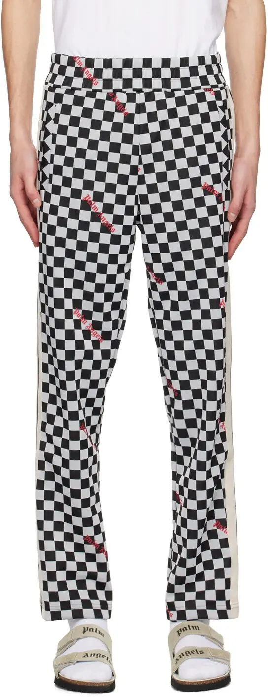 Palm Angels Elasticated Waistband Damier Pants
