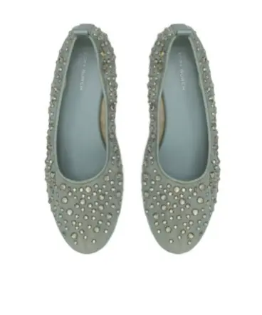 Tory Burch Embellished Ballet Flats - Blue