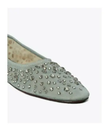 Tory Burch Embellished Ballet Flats - Blue