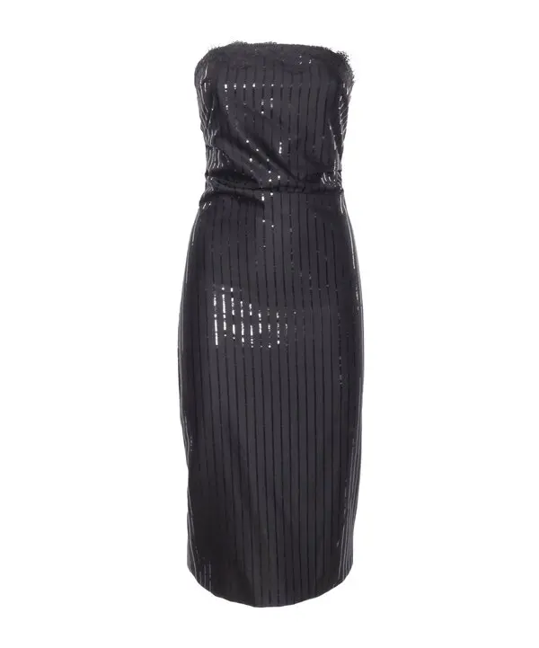 Ermanno Scervino Sequin Embellished Tube Dress