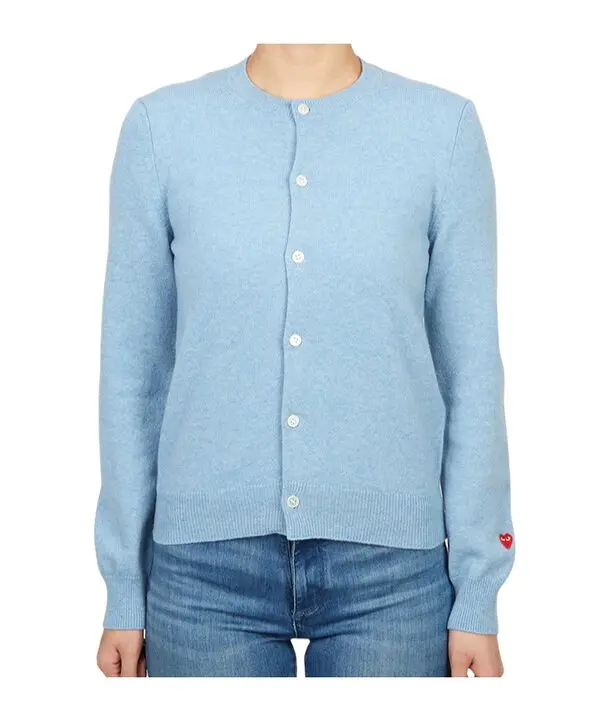 Comme Des Garçons Long Sleeve Knitwear - Blue