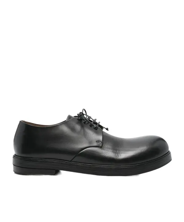 Marsèll Round Toe Lace-up Business Shoes - Black