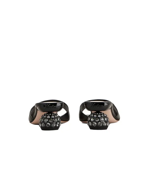 ROGER VIVIER Embellished Leather Mules