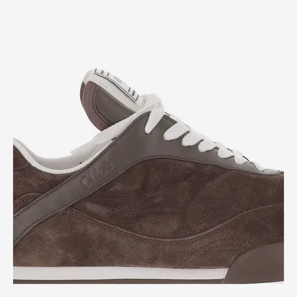 Chloé Kick Lace-up Sneakers - Brown