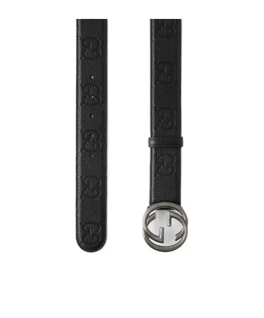 Gucci Reversible Belt With Interlocking G Buckle