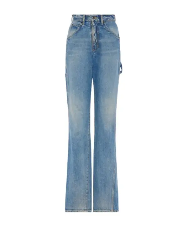 MAISON MARGIELA Vintage Effect Straight Leg Jeans - Blue