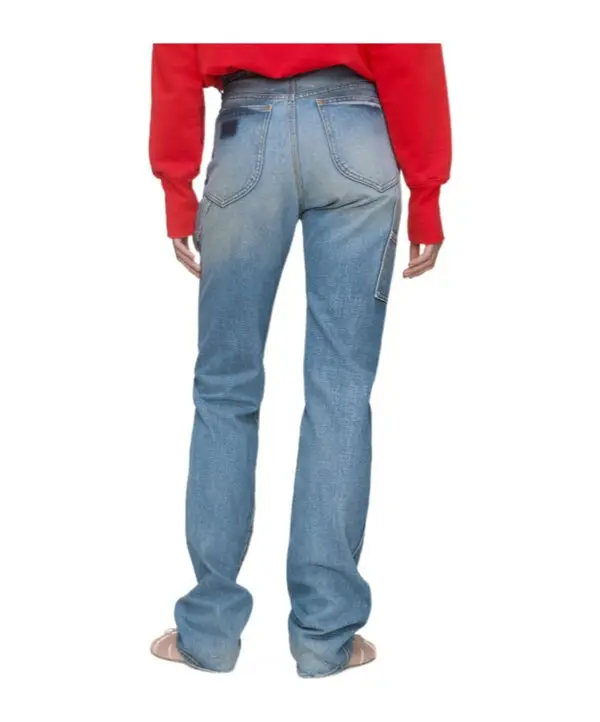 MAISON MARGIELA Vintage Effect Straight Leg Jeans