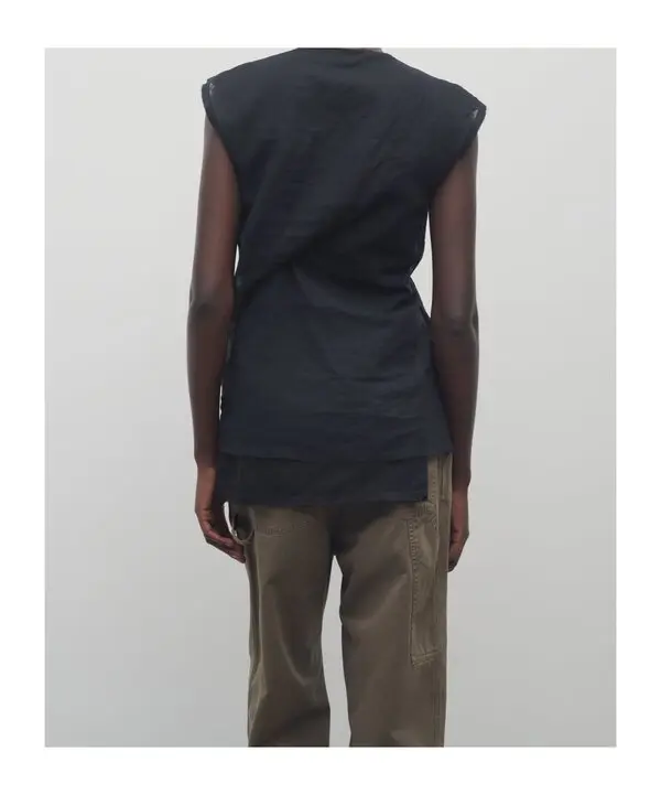 THE ROW Inawa Draped Top - Black