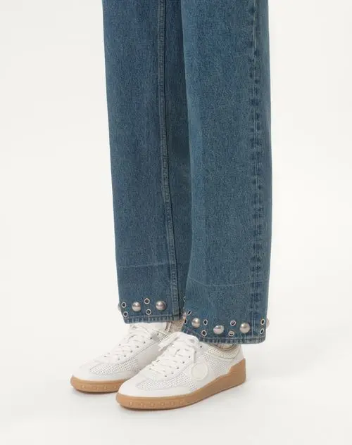 Valentino Garavani Upvillage Perforated Lace-up Sneakers - White