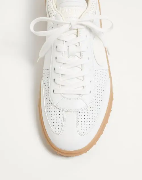 Valentino Garavani Upvillage Perforated Lace-up Sneakers - White