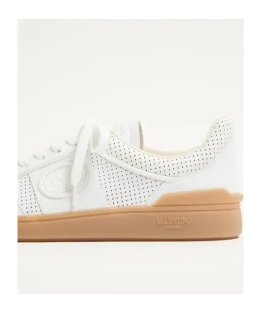 Valentino Garavani Upvillage Perforated Lace-up Sneakers - White