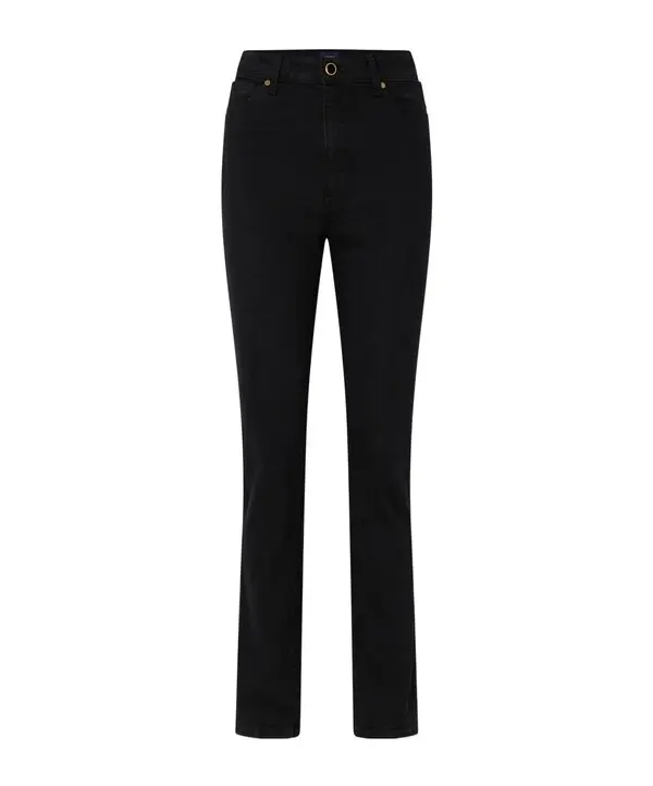 Khaite Daria High-waisted Slim-fit Jeans - Black