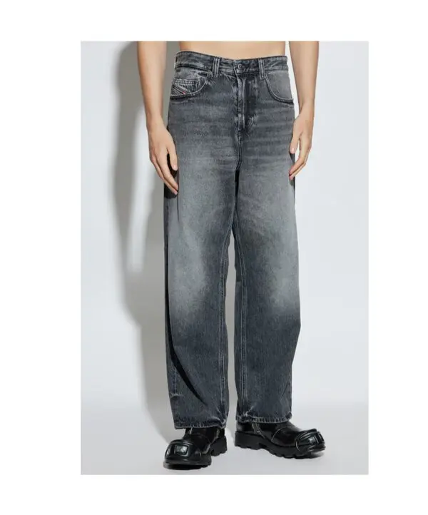 DIESEL® 2001 D-macro Faded Wide Leg Jeans - Grey