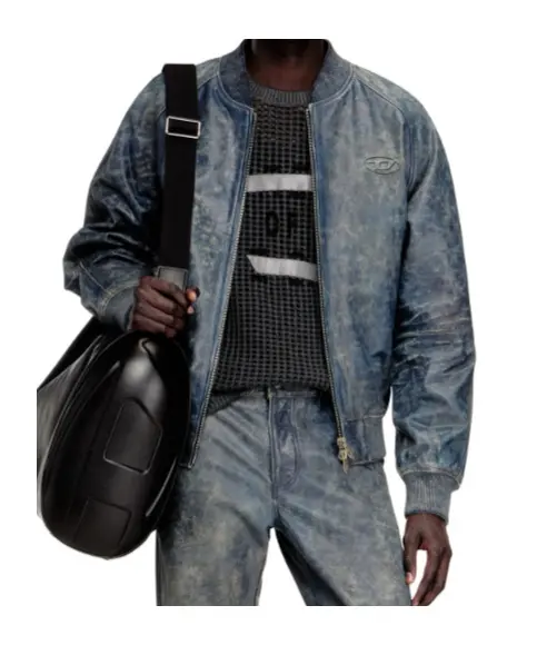 DIESEL® L-cobb Bomber Jacket - Blue