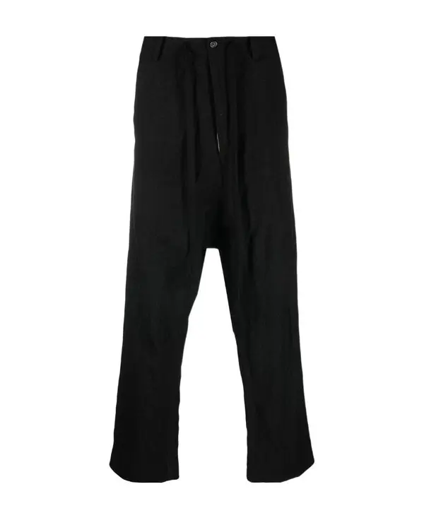 UMA WANG Drop Crotch Drawstring Trousers