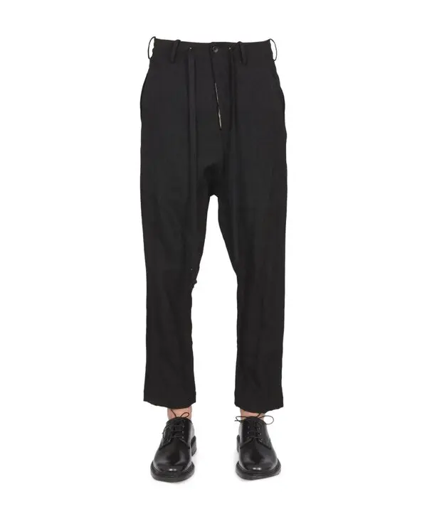UMA WANG Drop Crotch Drawstring Trousers