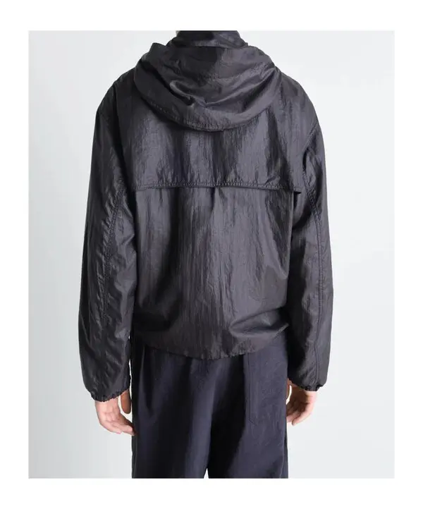 LEMAIRE Hooded Zipped Windbreaker - Gray-black