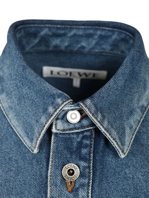 Loewe Anagram Denim Shirt - Blue