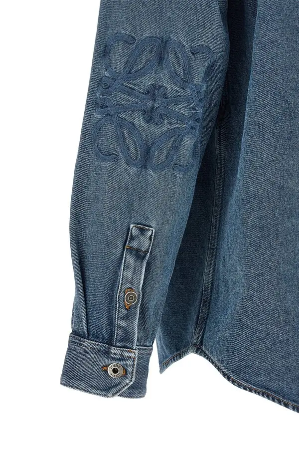 Loewe Anagram Denim Shirt - Blue