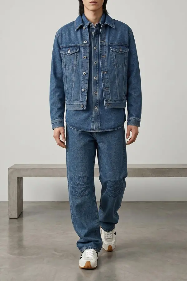 Loewe Anagram Denim Shirt - Blue