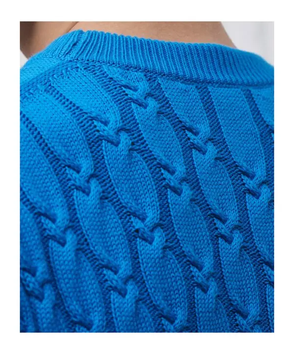 Dior Cable Knit Sweater - Blue