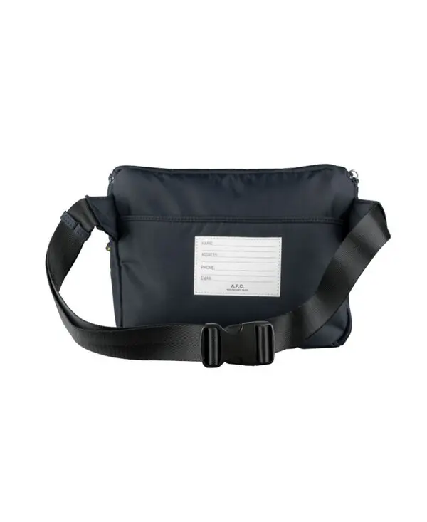 A.p.c. Logo Patch Buckled Belt Bag - Deep Navy Blue