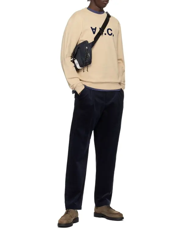 A.p.c. Logo Patch Buckled Belt Bag - Deep Navy Blue