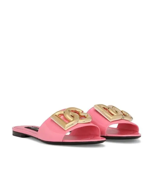 Dolce & Gabbana Logo Plaque Slip-on Slides