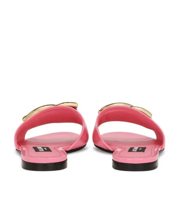 Dolce & Gabbana Logo Plaque Slip-on Slides
