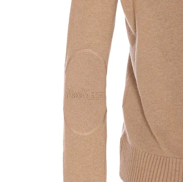Max Mara V-neck Button-up Cardigan With Ribbed Cuffs And Hem