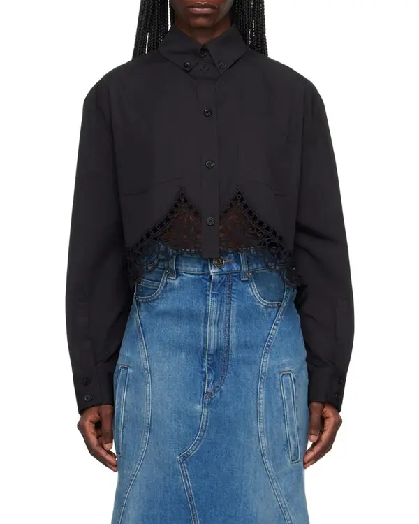 Burberry Lace-detailed Shirt