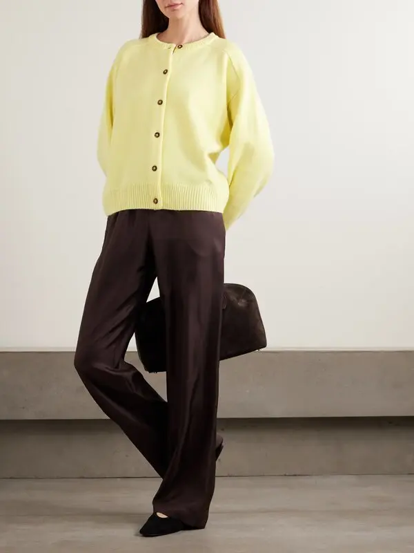 Loulou De Saison Merino Wool And Cashmere-blend Cardigan