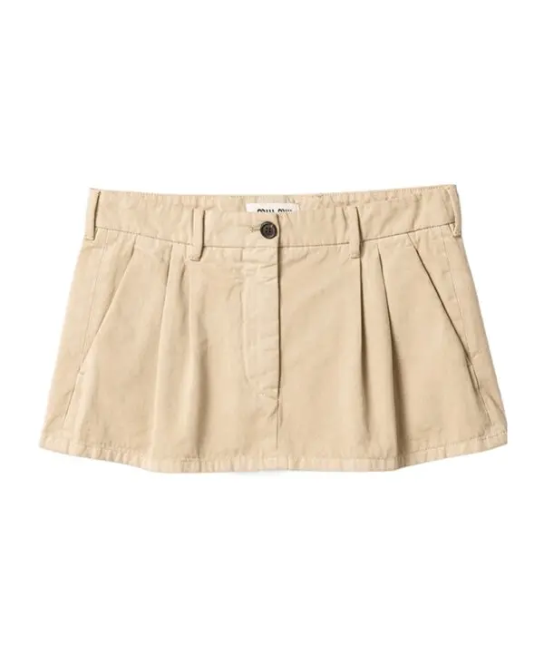 Miu Miu Belted Mini Skirt