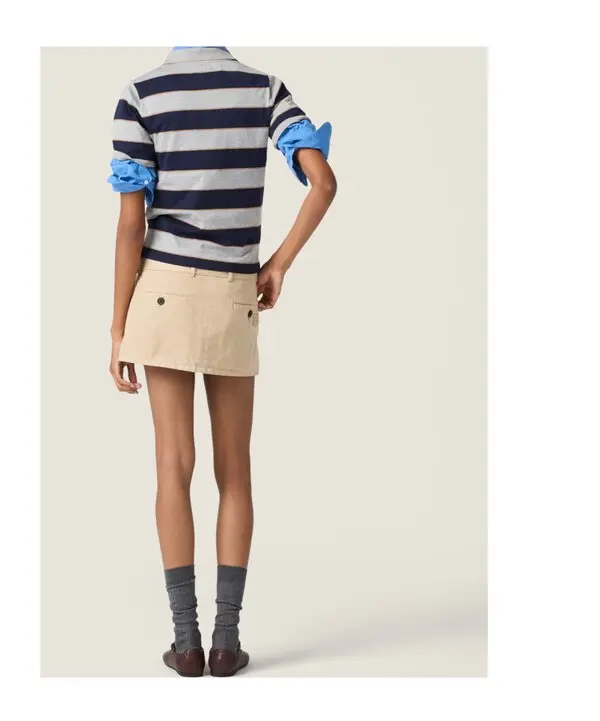 Miu Miu Belted Mini Skirt