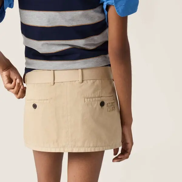 Miu Miu Belted Mini Skirt