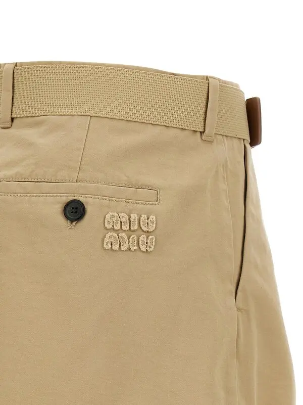 Miu Miu Belted Mini Skirt