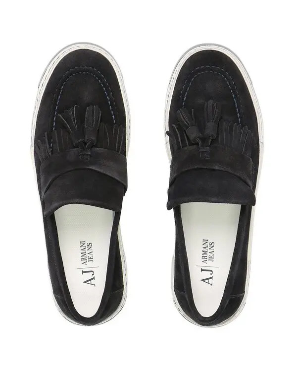 Emporio Armani Flat Shoes With Fringed Detail