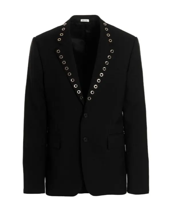 Alexander McQueen Eyelets Single-breasted Jacket