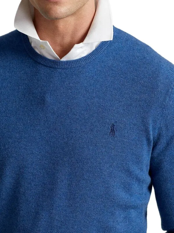 Polo Ralph Lauren Round Neck Long Sleeve Sweater - Blue