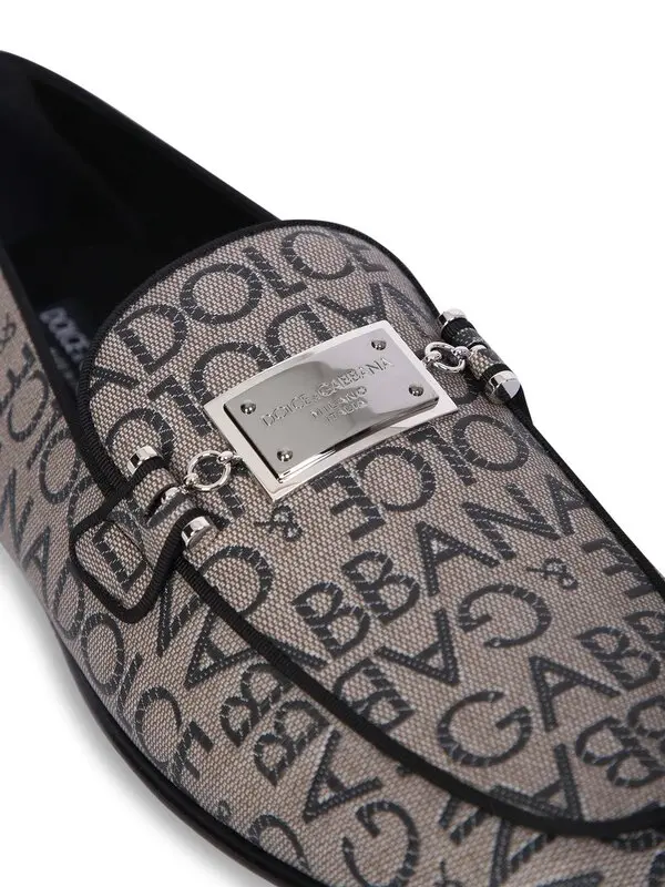 Dolce & Gabbana Logo Jacquard Loafers