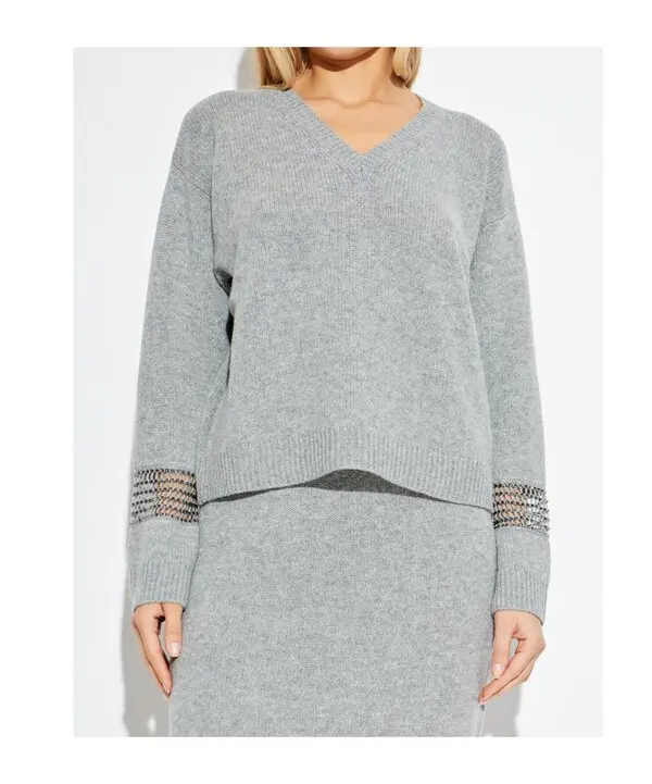 Fabiana Filippi Embellished V-neck Jumper