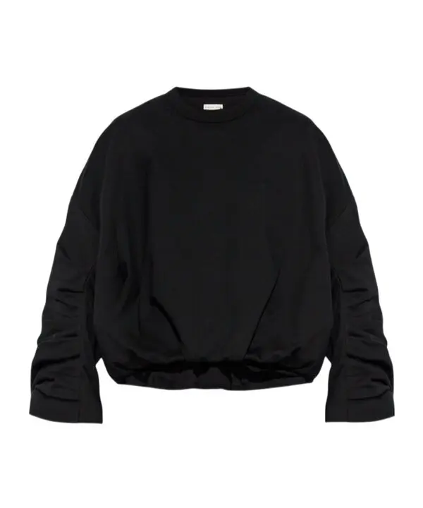 Dries Van Noten Draped Sweatshirt - Black