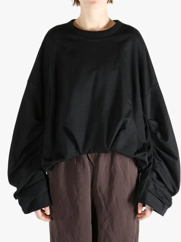 Dries Van Noten Draped Sweatshirt - Black
