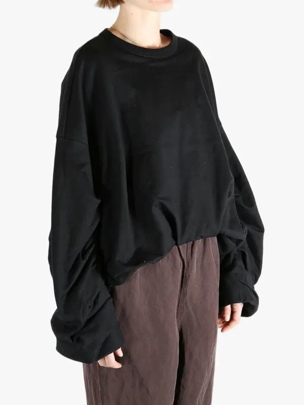Dries Van Noten Draped Sweatshirt - Black