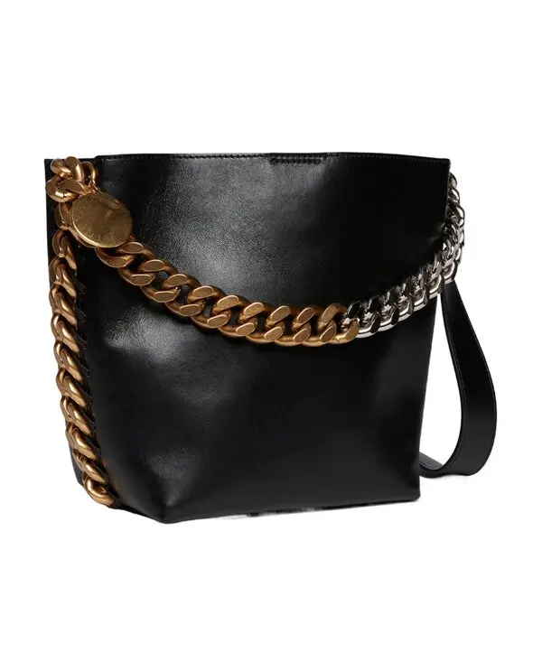 Stella McCartney Frayme Bucket Bag With Falabella Chain