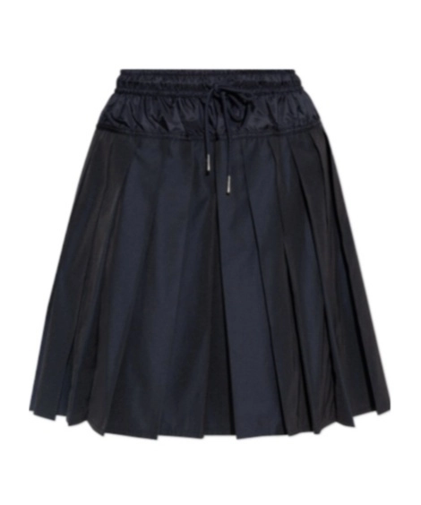 Moncler Pleated Drawstring Skirt - Midnight Blue