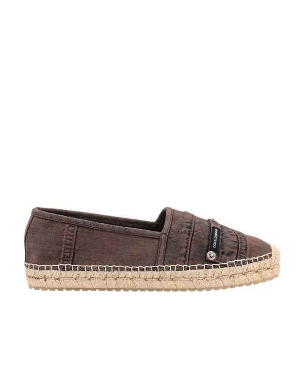 Dolce & Gabbana Logo Patch Denim Espadrilles