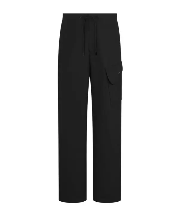 Dior Drawstring Cargo Trousers - Black