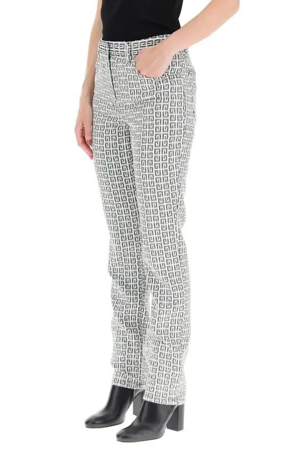 Givenchy 4g Monogram Jacquard Jeans